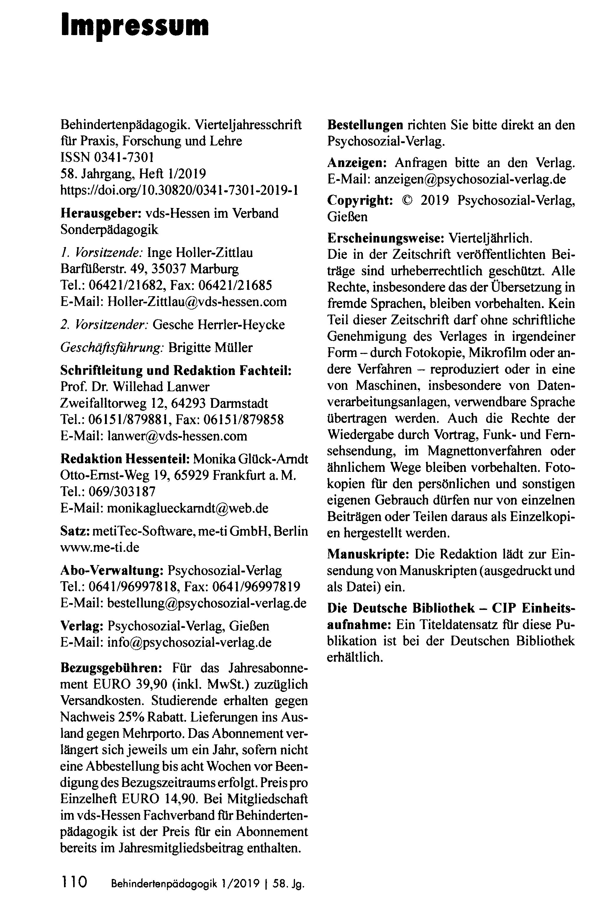 Publikationen - Prof. Dr. Georg Feuser : Prof. Dr. Georg Feuser